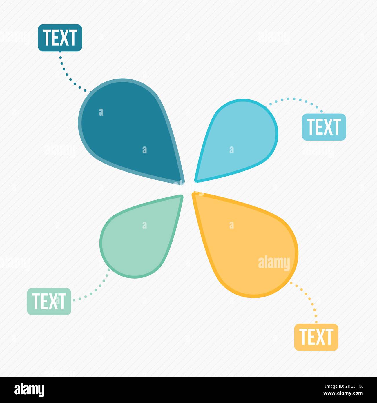 Infographic colorful drops. Data visualization comparison. Vector ...