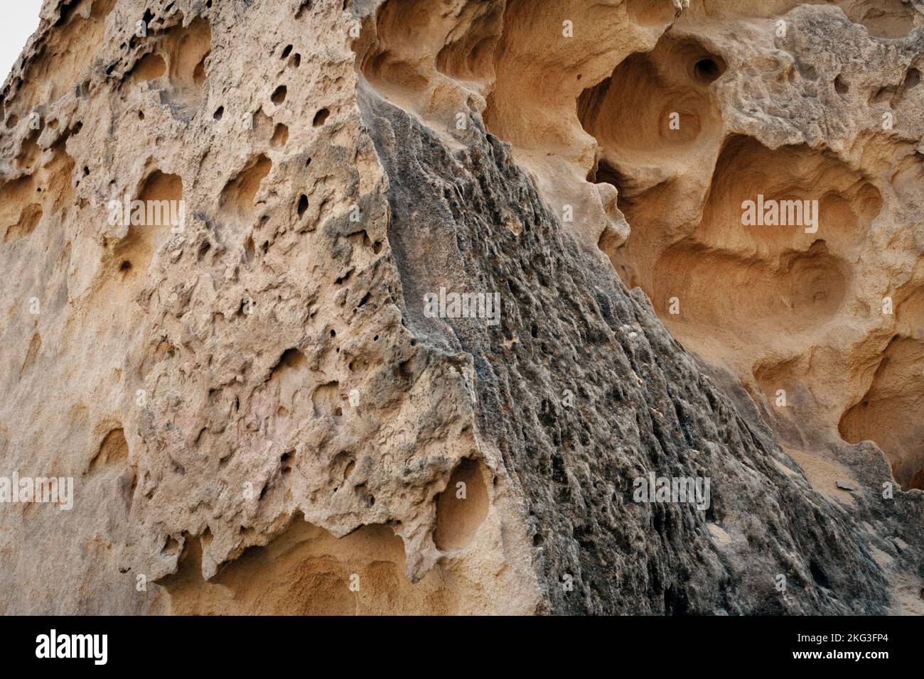 Surface sandy rock. Rocky shore of the Caspian Sea Stock Photo - Alamy