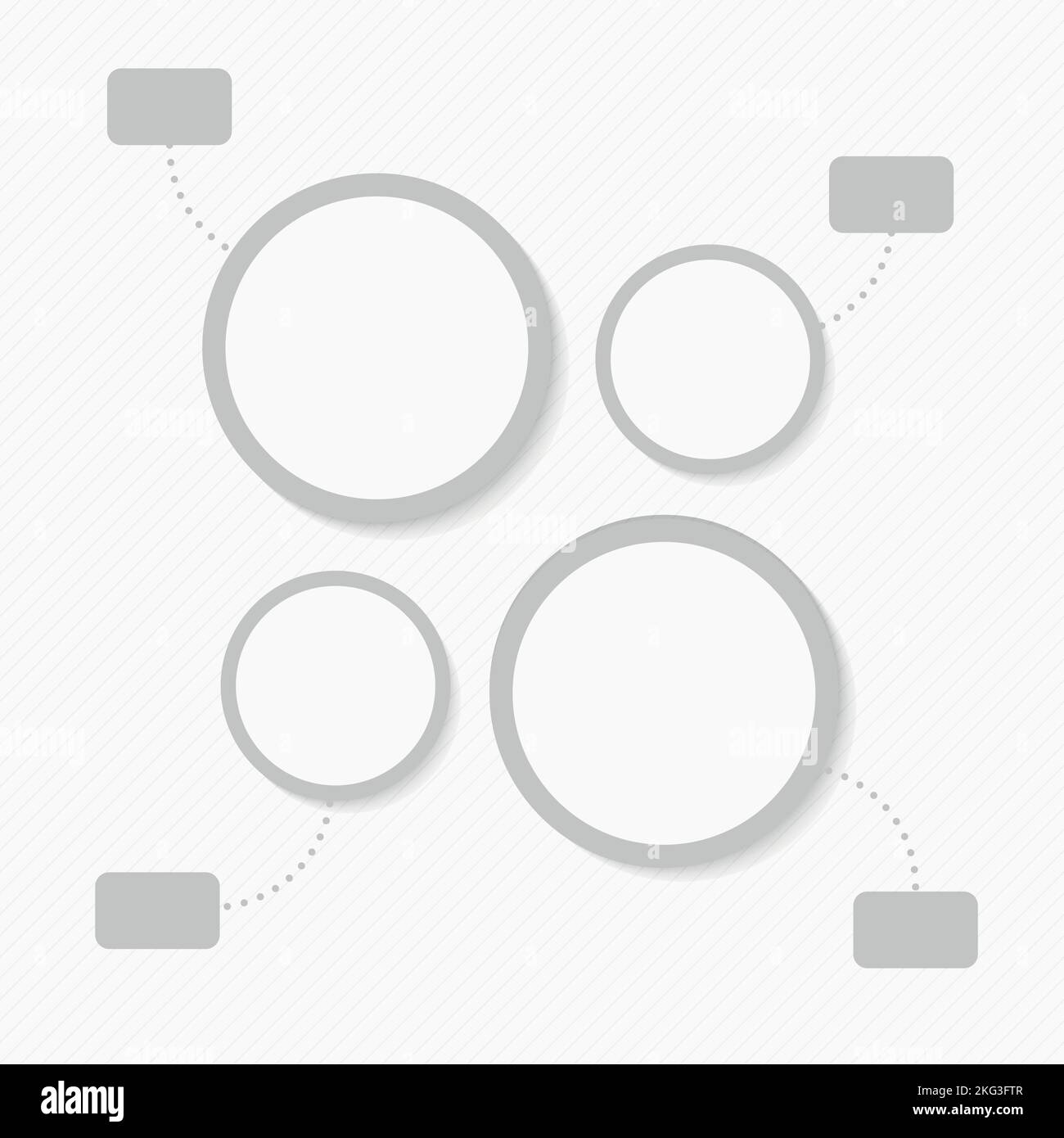 Infographic Grey Circles Data Visualization Comparison Vector