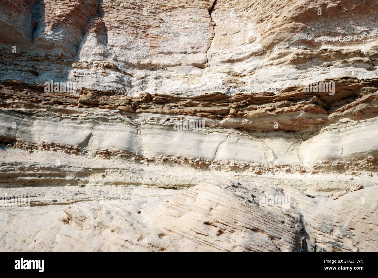 Surface sandy rock. Rocky shore of the Caspian Sea Stock Photo - Alamy