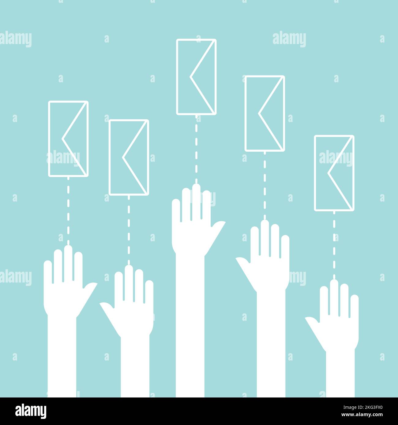 Voting and democracy concept. Flat design, vector illustration Stock ...