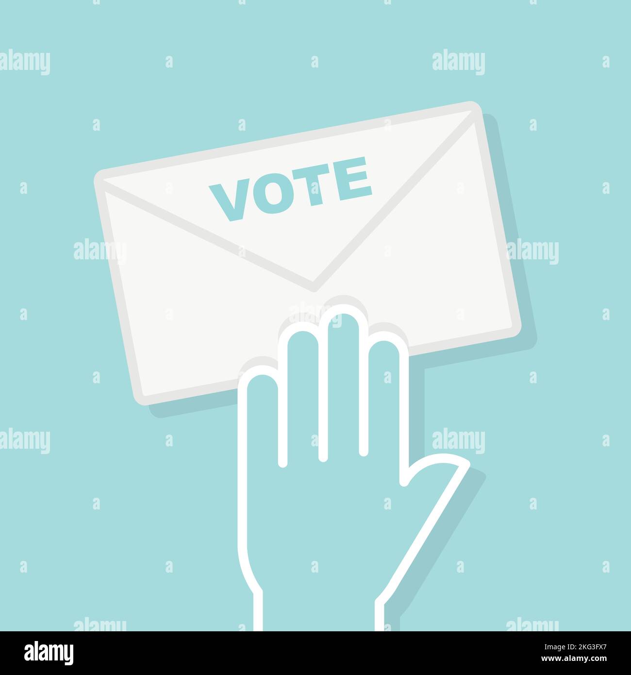 Voting and democracy concept. Flat design, vector illustration Stock ...