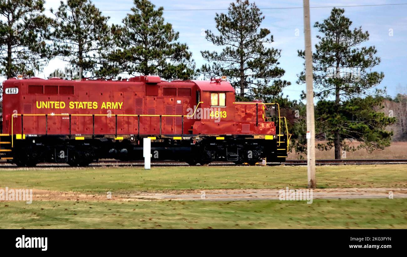 A U.S. Army locomotive used as part of rail operations is shown Oct. 27 ...