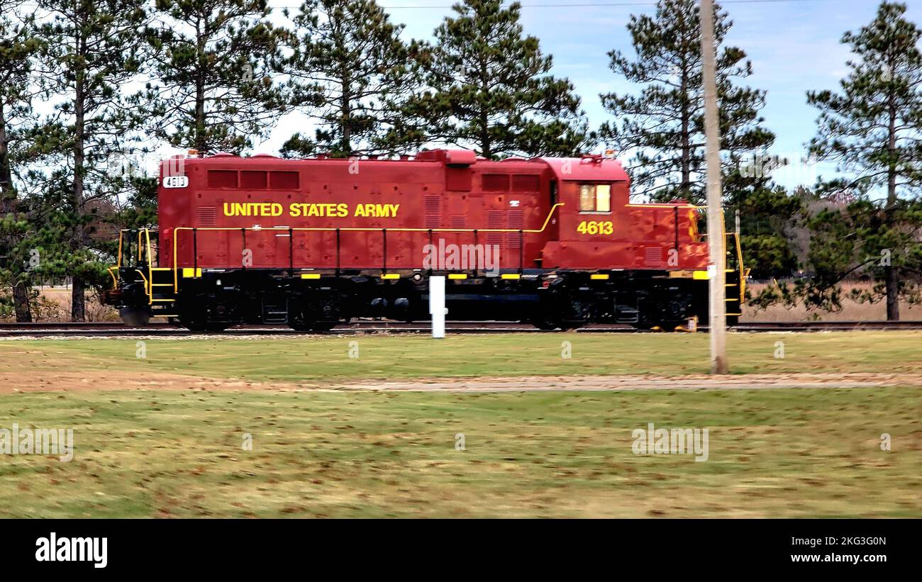 A U.S. Army locomotive used as part of rail operations is shown Oct. 27 ...