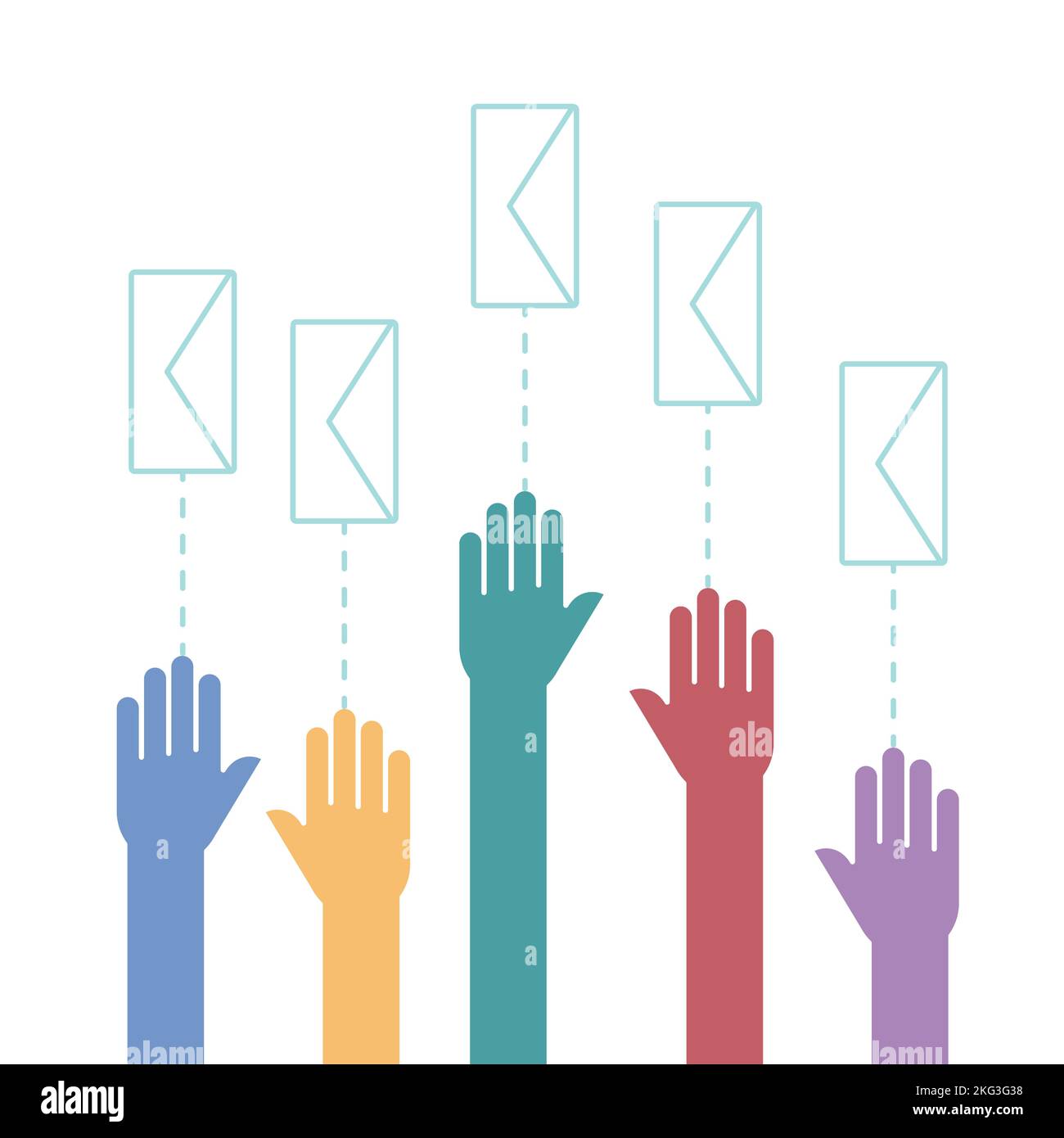 Voting and democracy concept. Flat design, vector illustration Stock ...