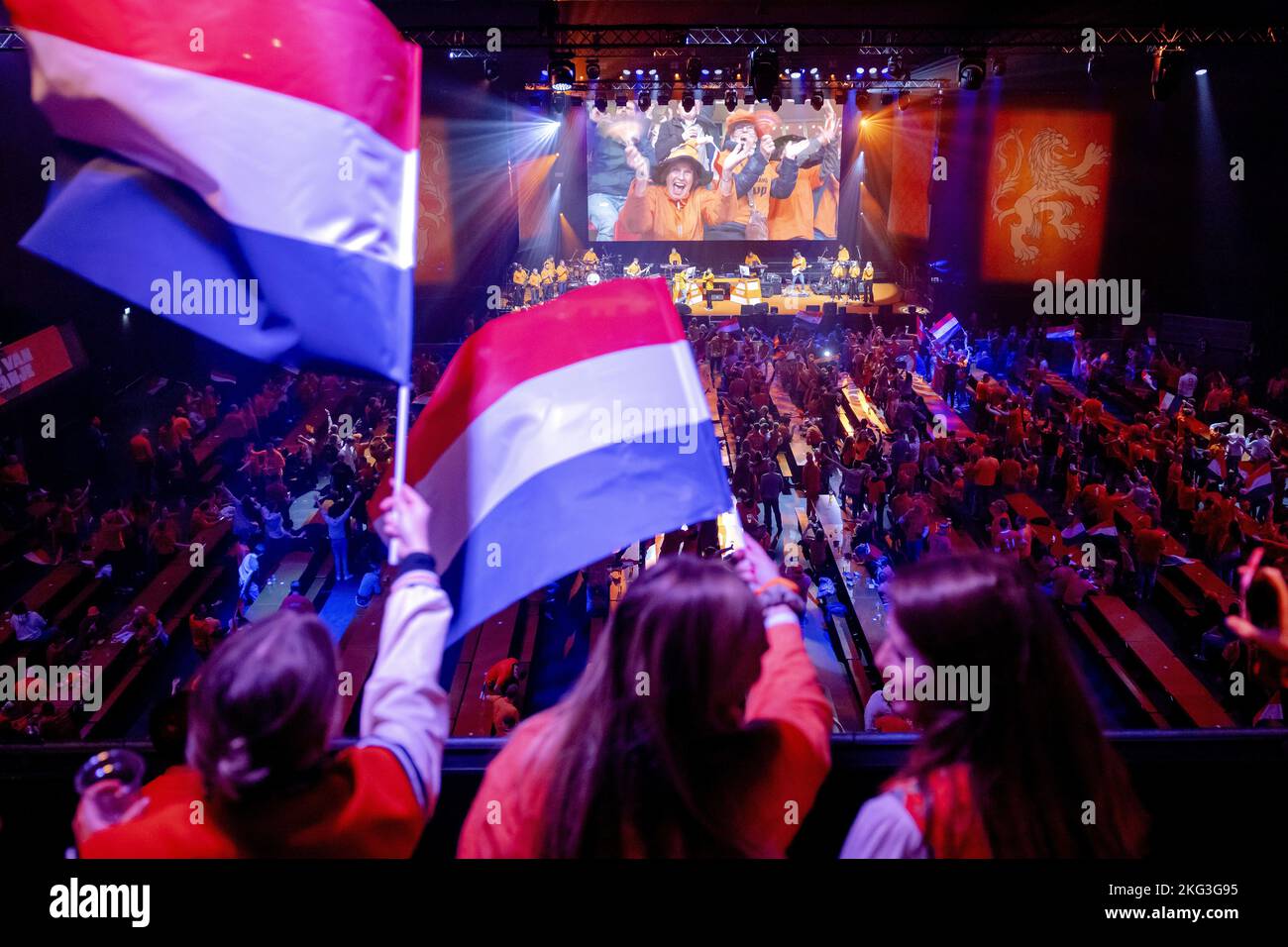 AMSTERDAM - Orange fans in the House of Orange in AFAS Live, the ...