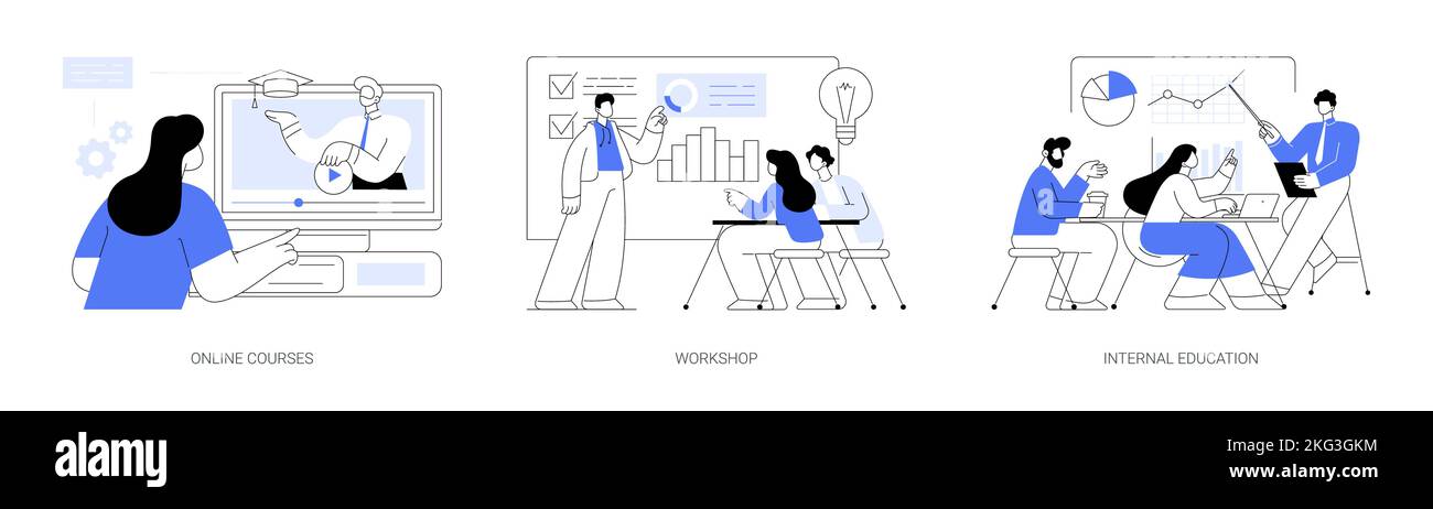 Digital education abstract concept vector illustrations Stock Vector ...