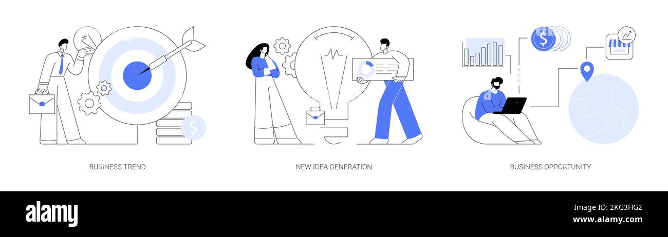 Entrepreneurship success abstract concept vector illustrations Stock ...