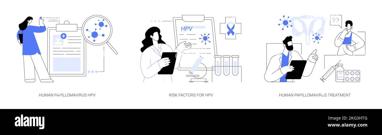 HPV infection abstract concept vector illustrations Stock Vector Image ...