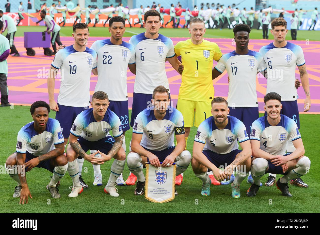 Doha, Qatar. 21st Nov, 2022. England team photo during the FIFA World ...