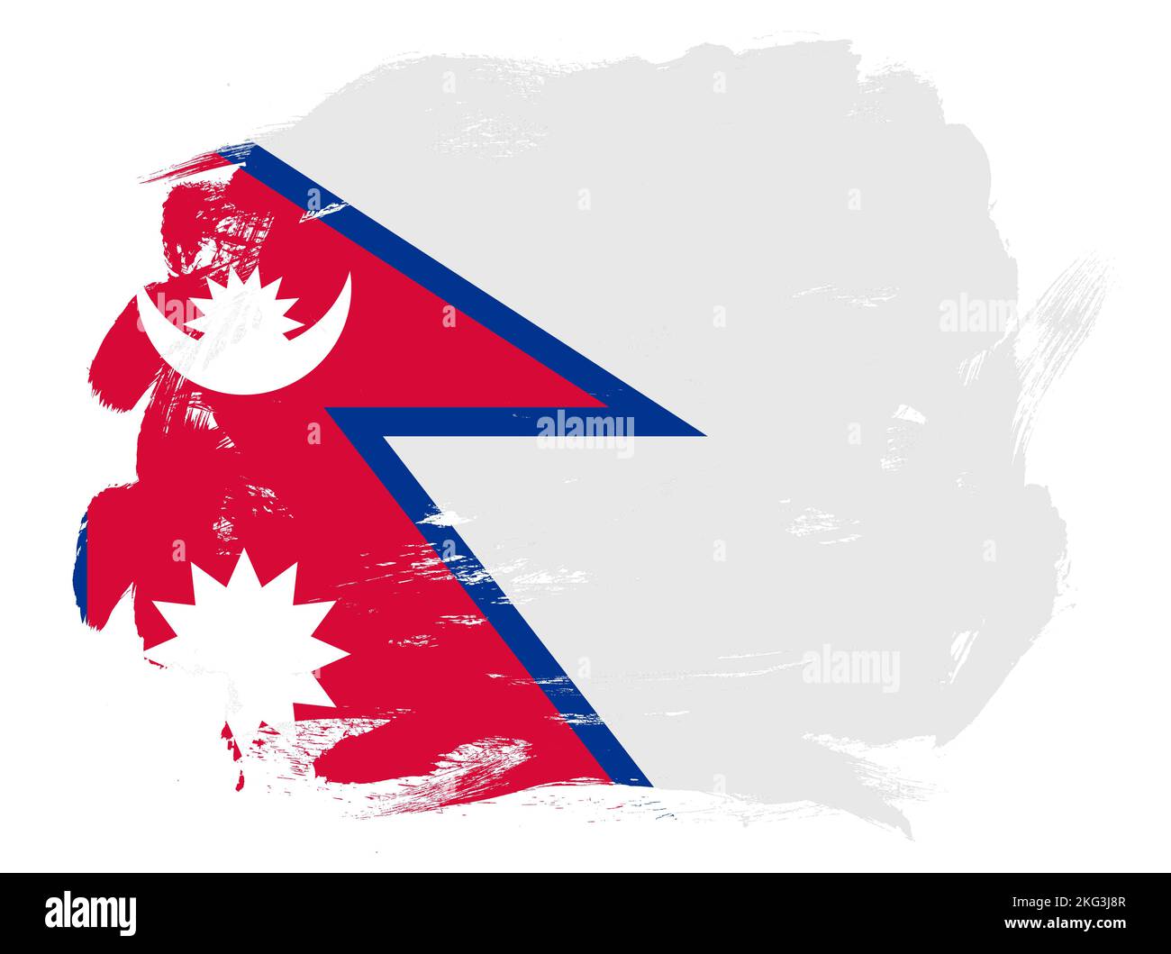 Nepal flag grain Cut Out Stock Images & Pictures - Alamy