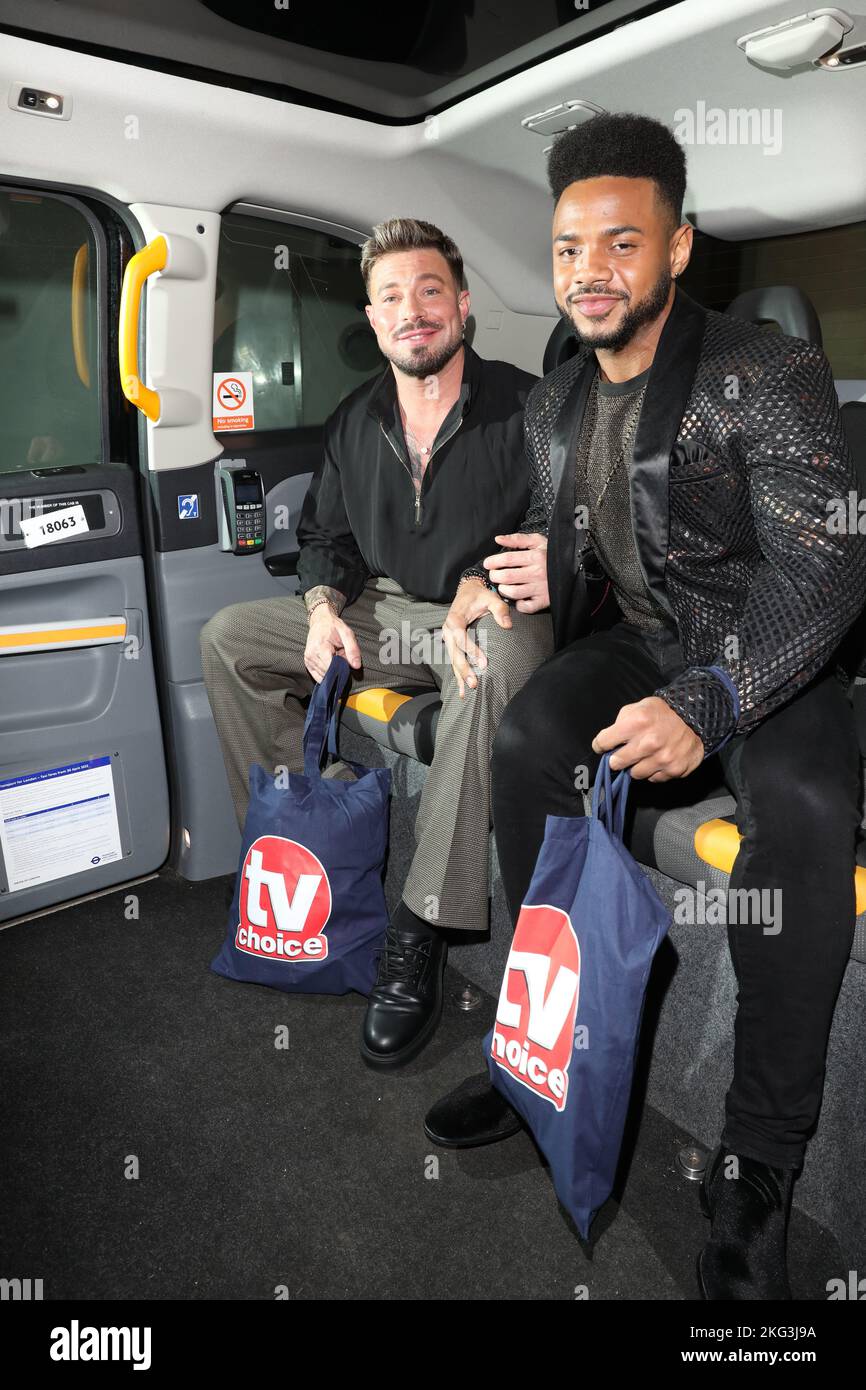 Duncan James and his partner depart the annual TV Choice Awards at ...