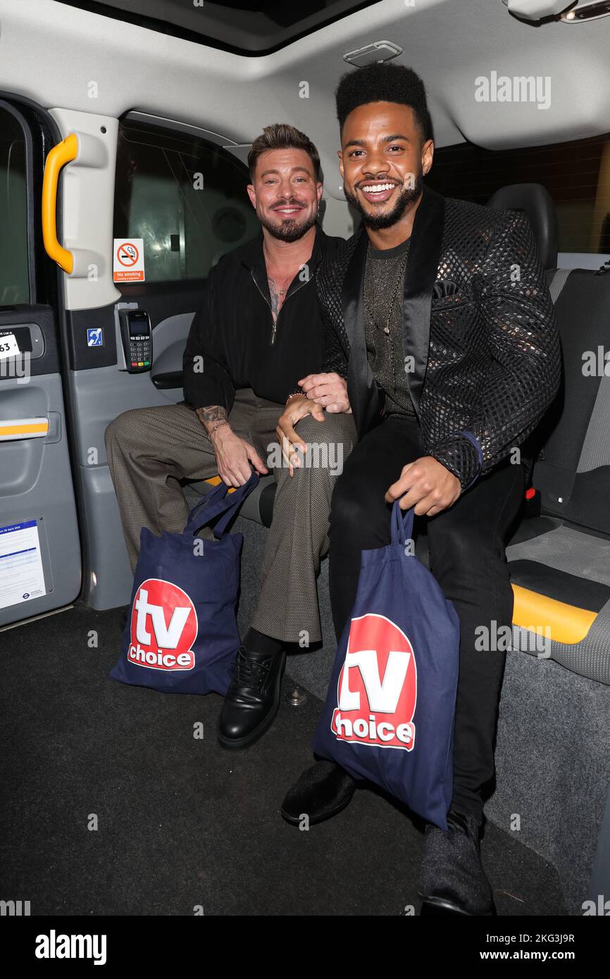 Duncan James and his partner depart the annual TV Choice Awards at ...