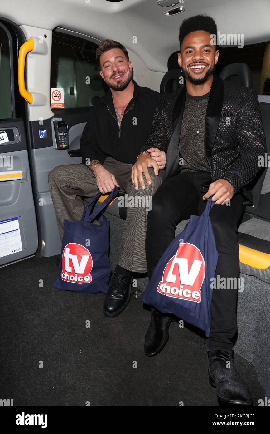 Duncan James and his partner depart the annual TV Choice Awards at ...