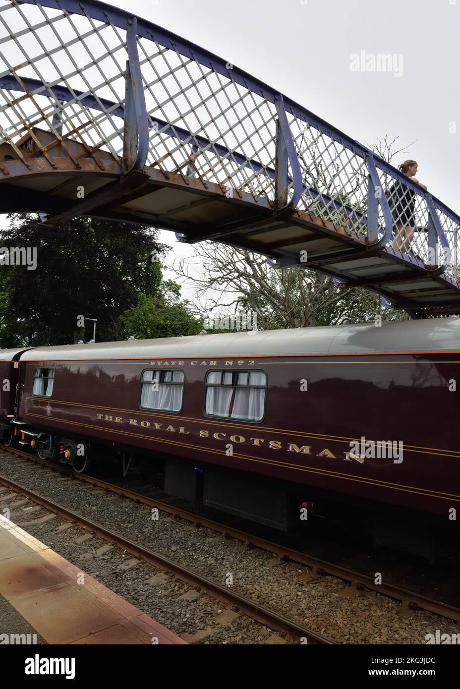 The Scottish & Western, Royal Scotsman train carriage at Tain in ...