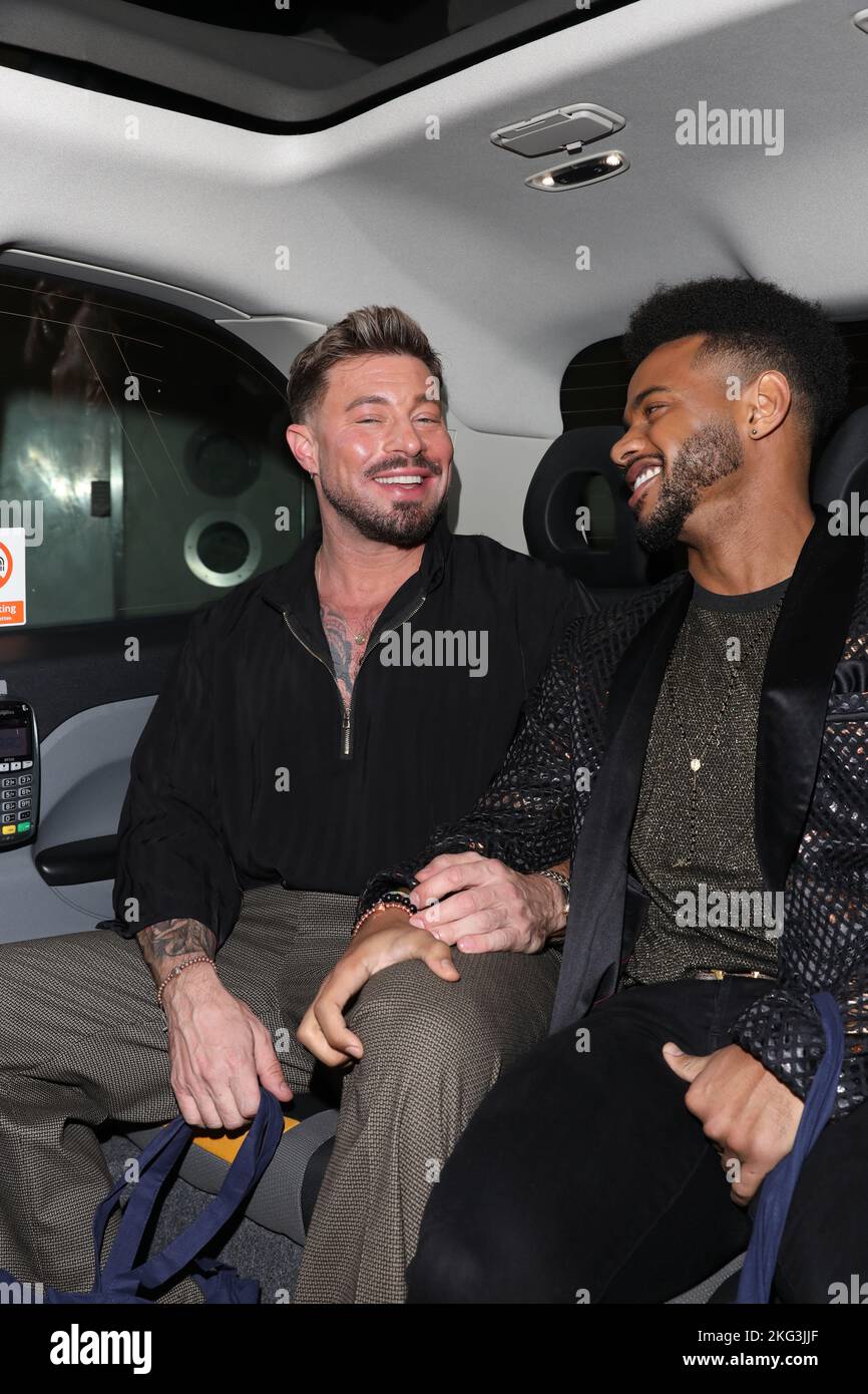 Duncan James and his partner depart the annual TV Choice Awards at ...