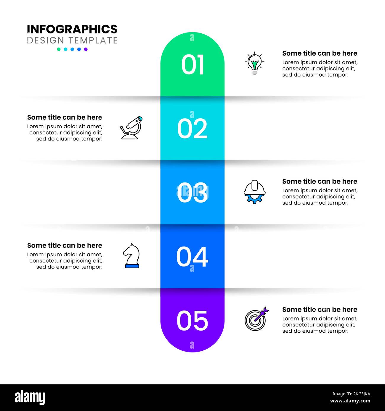 Infographic template with icons and 5 options or steps. Can be used for ...
