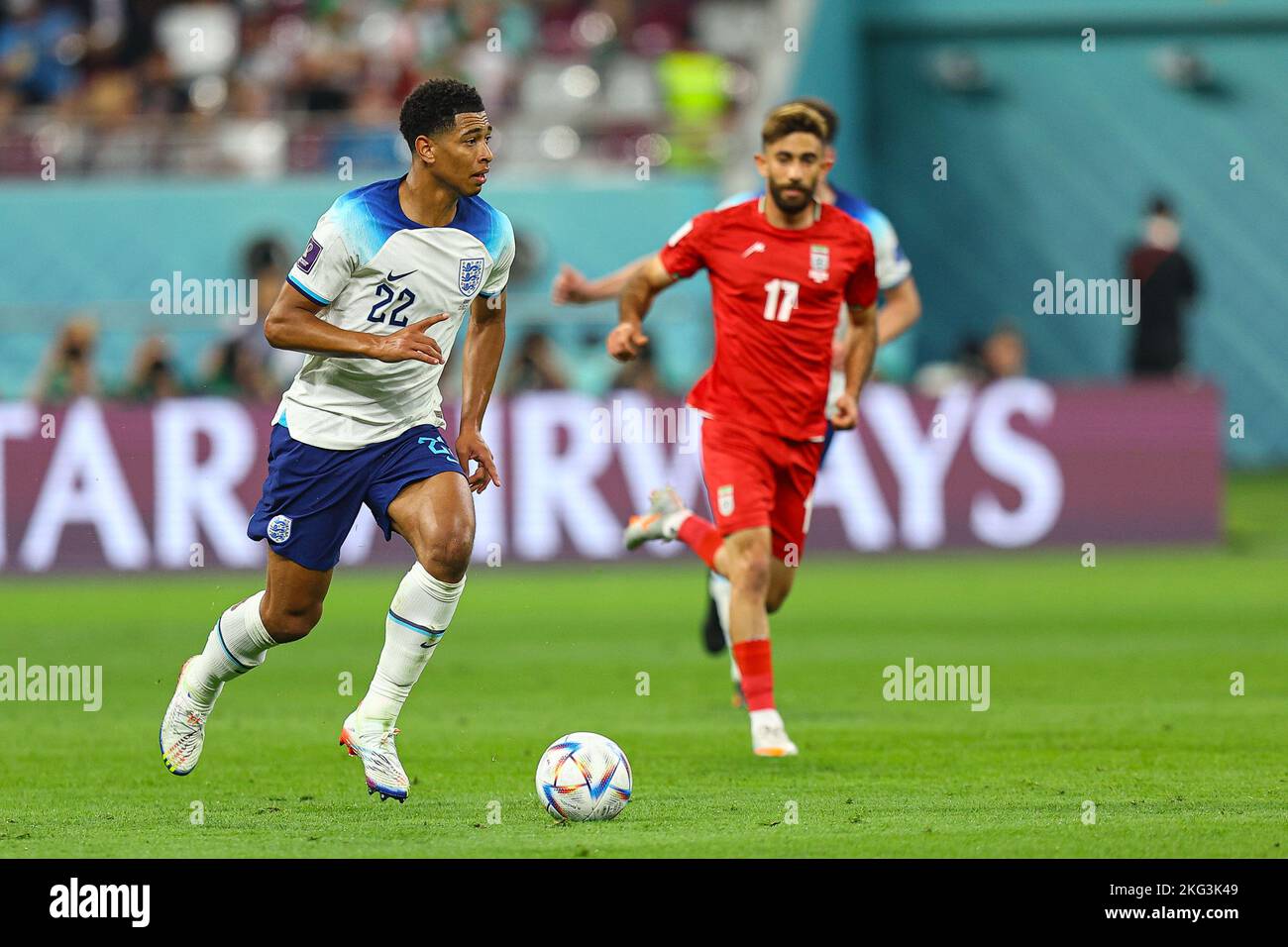 Jude Bellingham during the FIFA World Cup Qatar 2022 Group B match ...