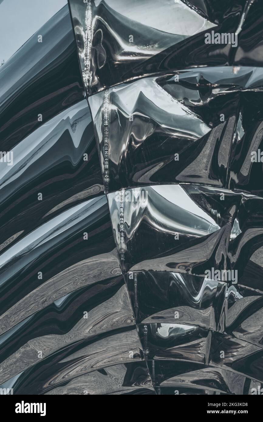 shiny metal part of the sculpture Stock Photo - Alamy