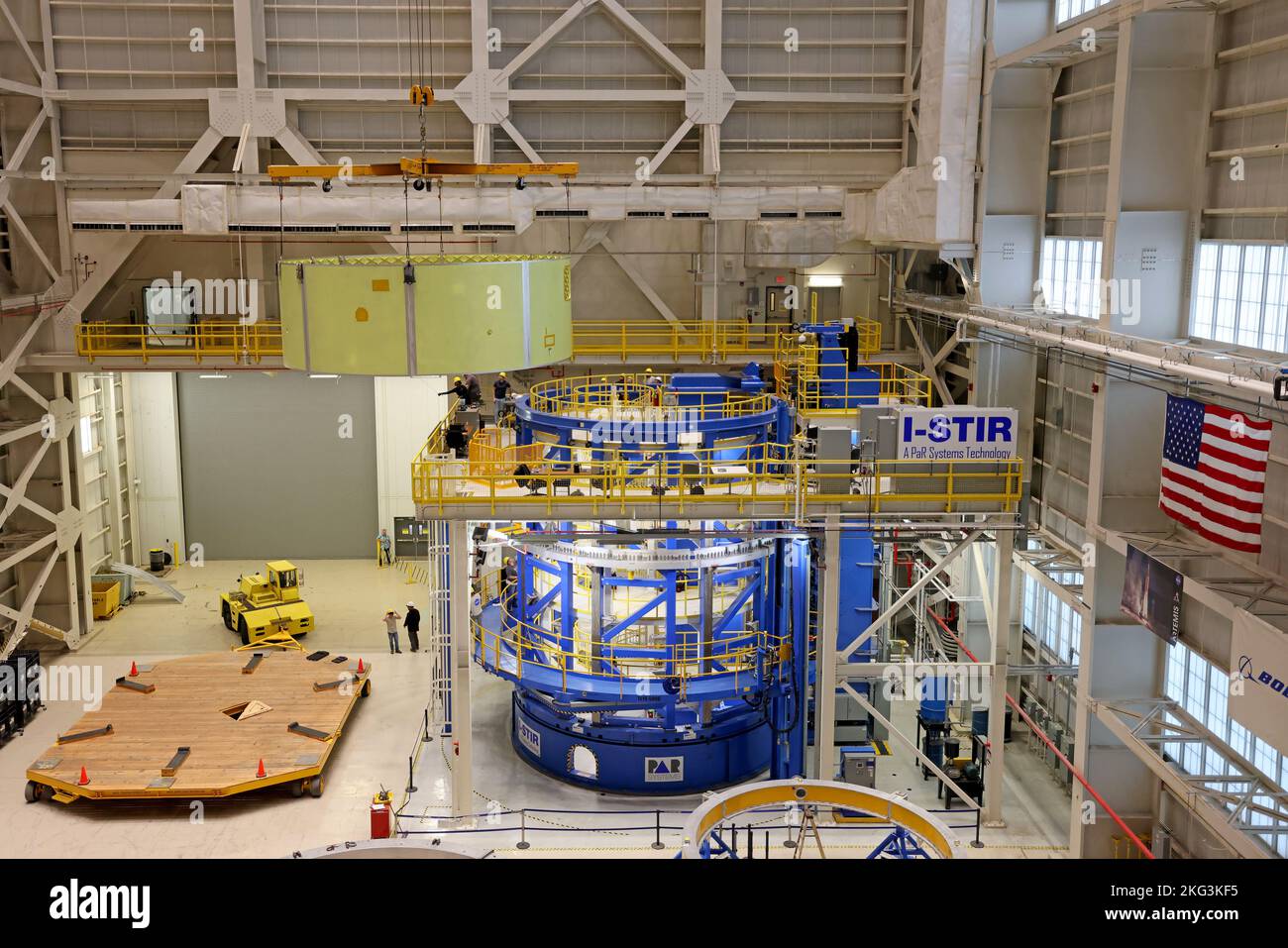 NASA crews at Michoud Assembly Facility lifted the forward skirt of the ...