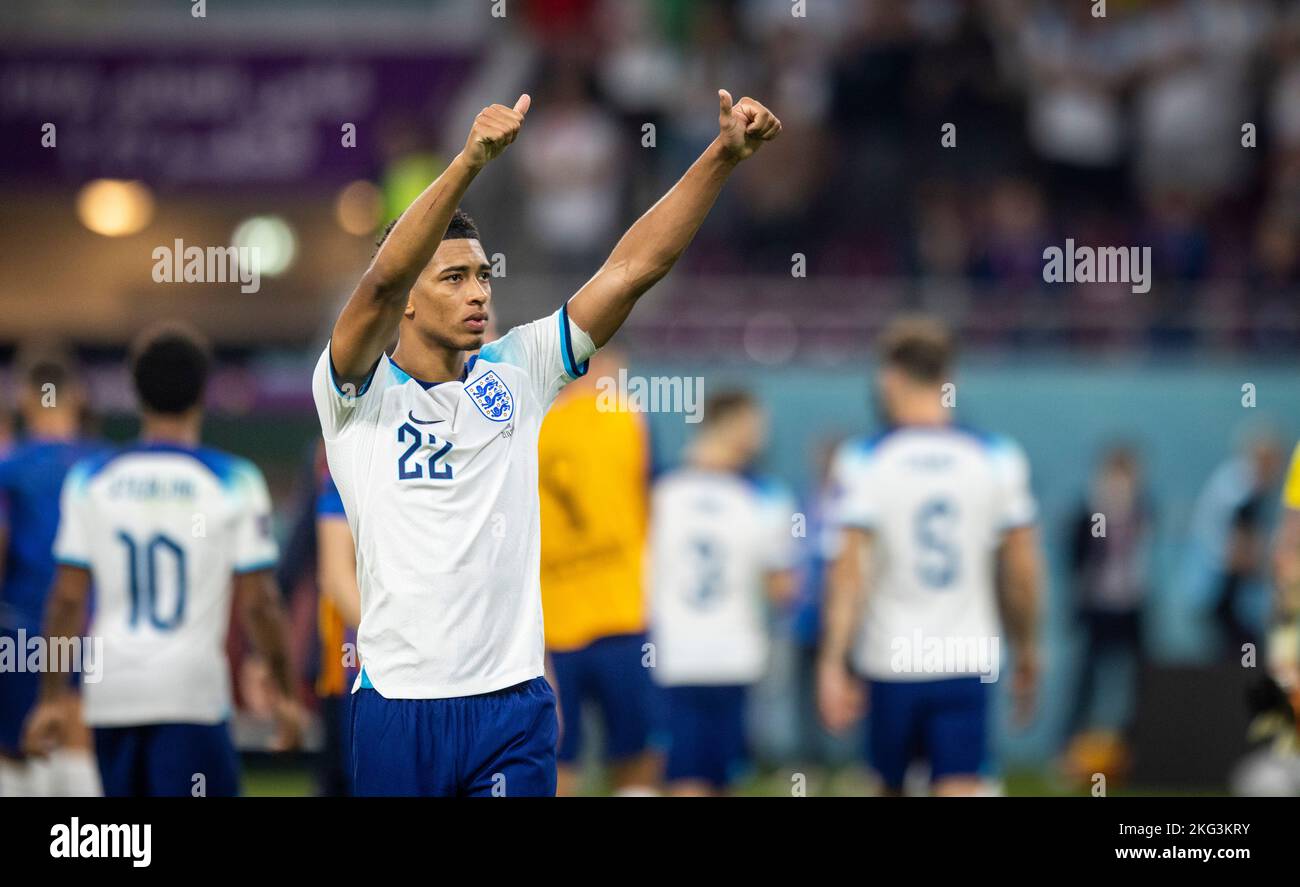 Doha, Qatar. 21st Nov, 2022. Jude Bellingham (England) England - Iran ...