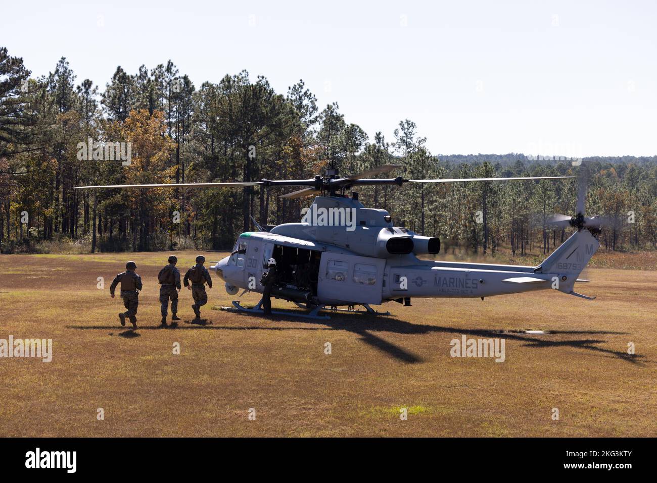 U.S. Marines, participating in Marine Forces Reserve Tactical Air Control Party Fire Exercise 23 ...