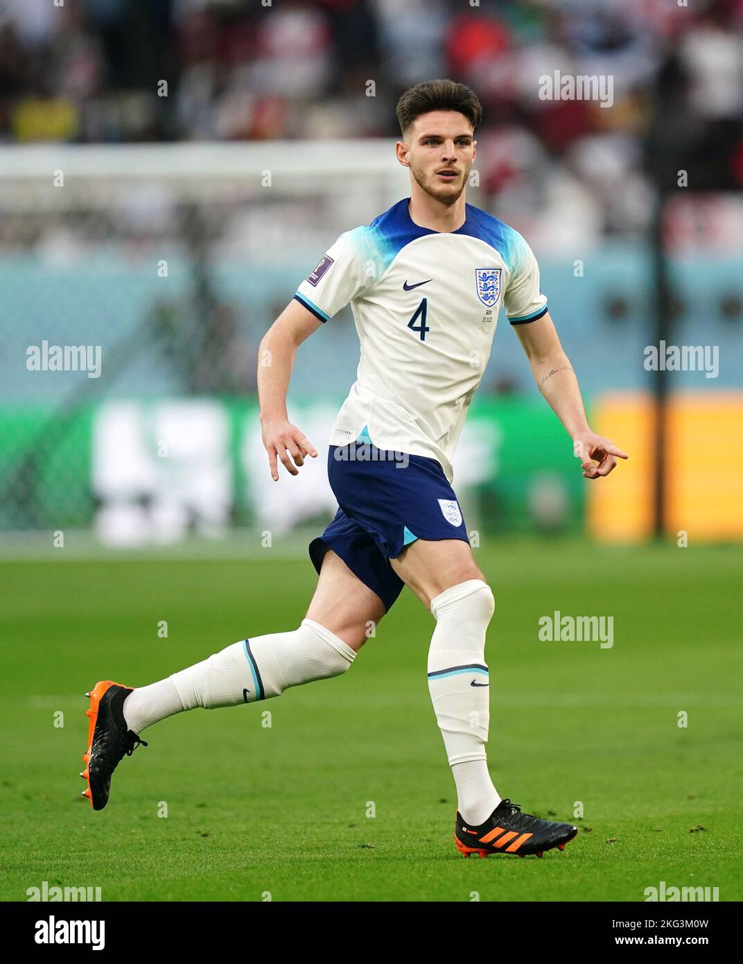 England's Declan Rice during the FIFA World Cup Group B match at the ...