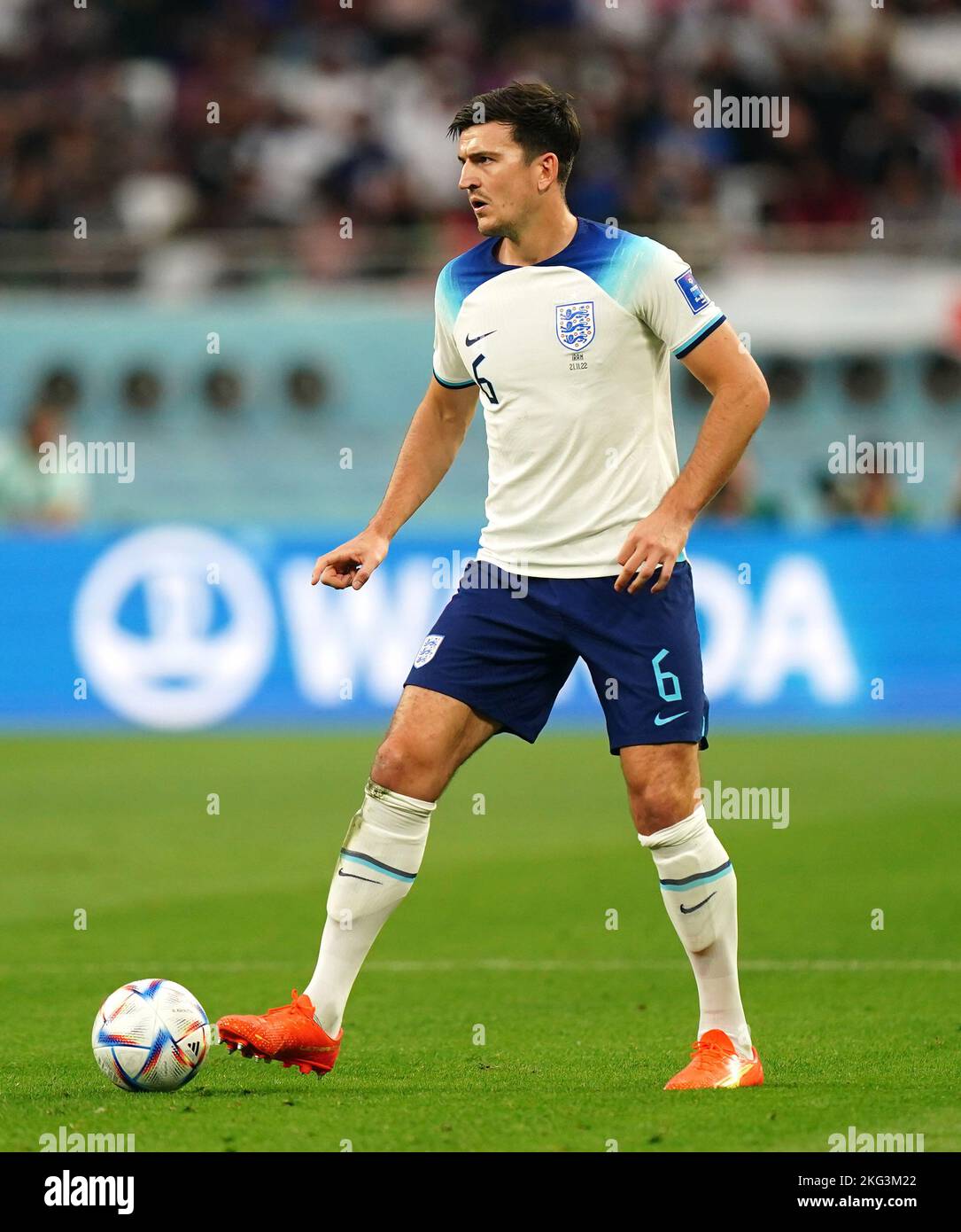 England's Harry Maguire during the FIFA World Cup Group B match at the ...