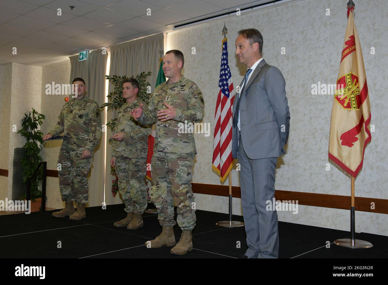 U.S. Army Southern European Task Force, Africa Commanding General Maj ...