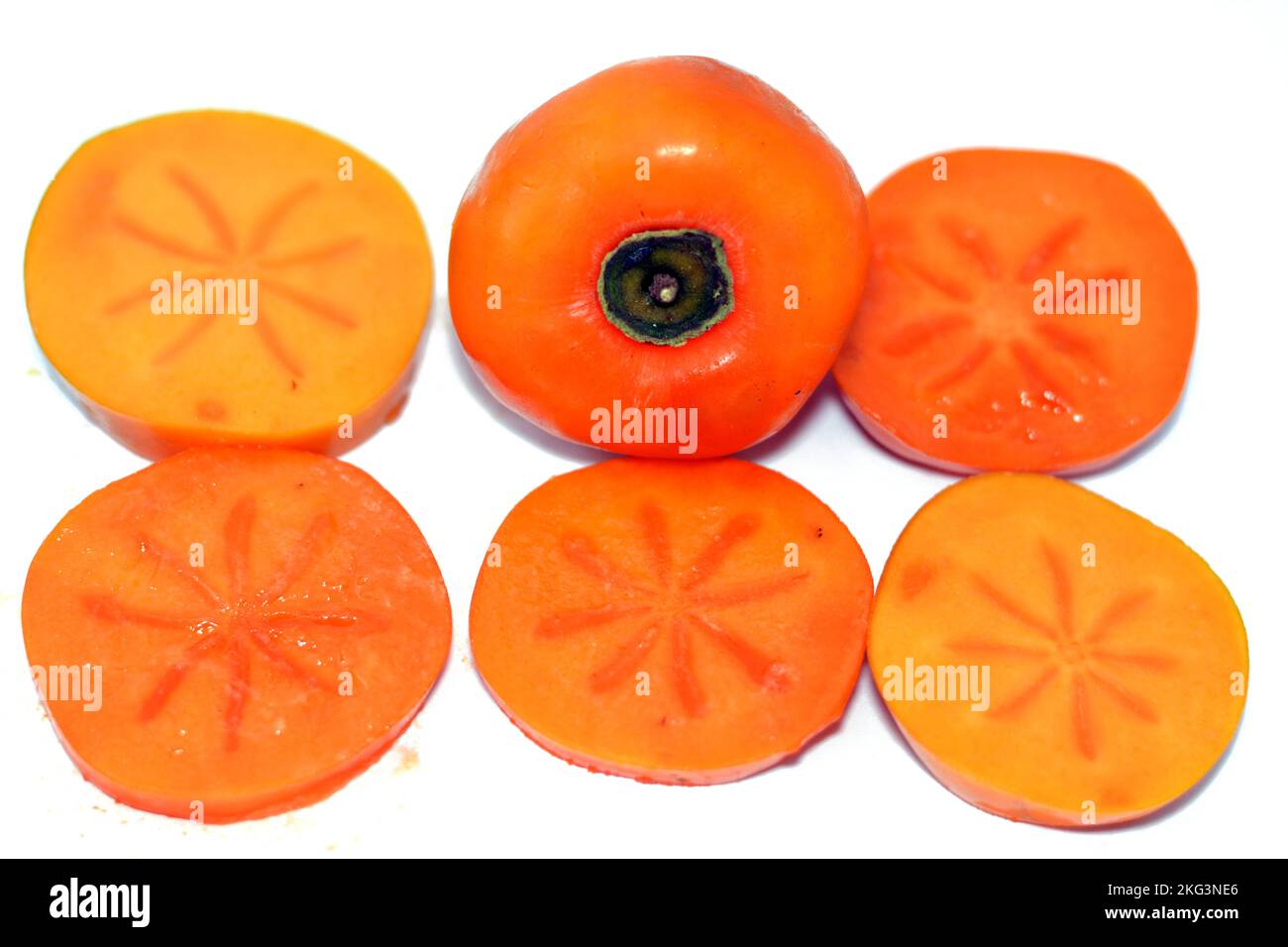 The persimmon is the edible fruit of a number of species of trees in ...