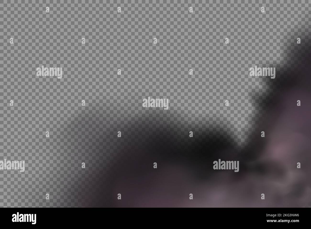 Black smoke, smog, soil and sand. Realistic vector isolated on ...