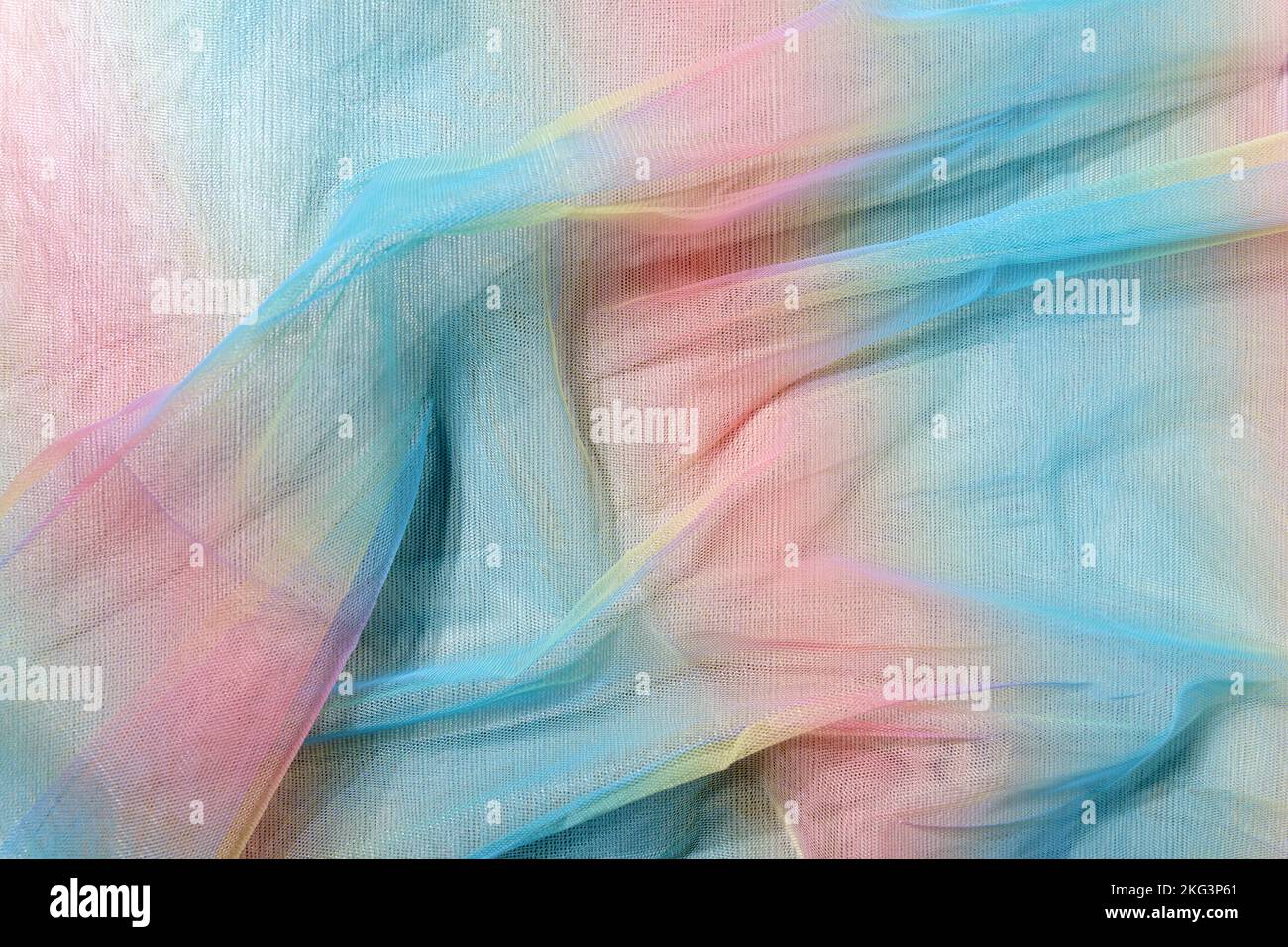 Multi colored fabric texture trend. Concept of fashion, sales, trends ...