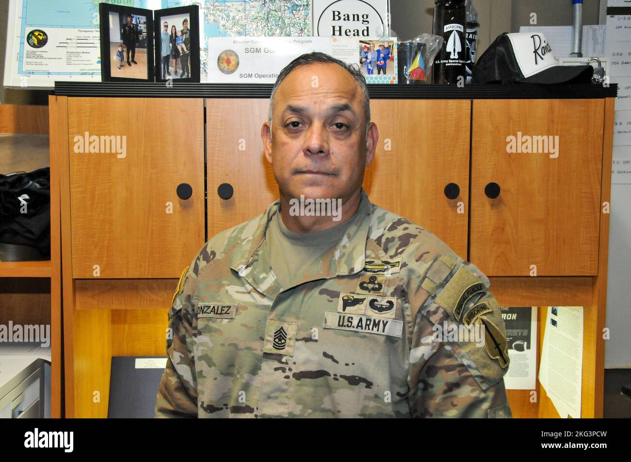 Sgt. Maj. Antonio Gonzalez is the operations sergeant major for the ...