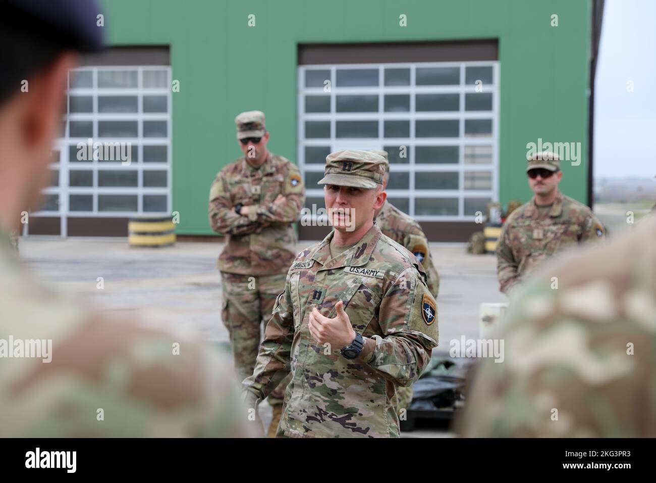U.S. Army Capt. Alex Davison, commander assigned to Alpha Company, 3rd ...