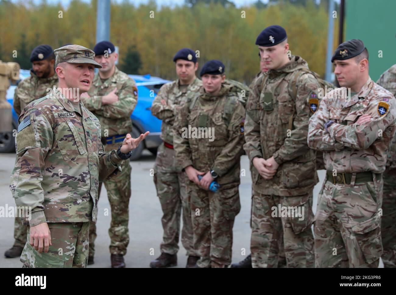 U.S. Army Capt. Alex Davison, commander assigned to Alpha Company, 3rd ...