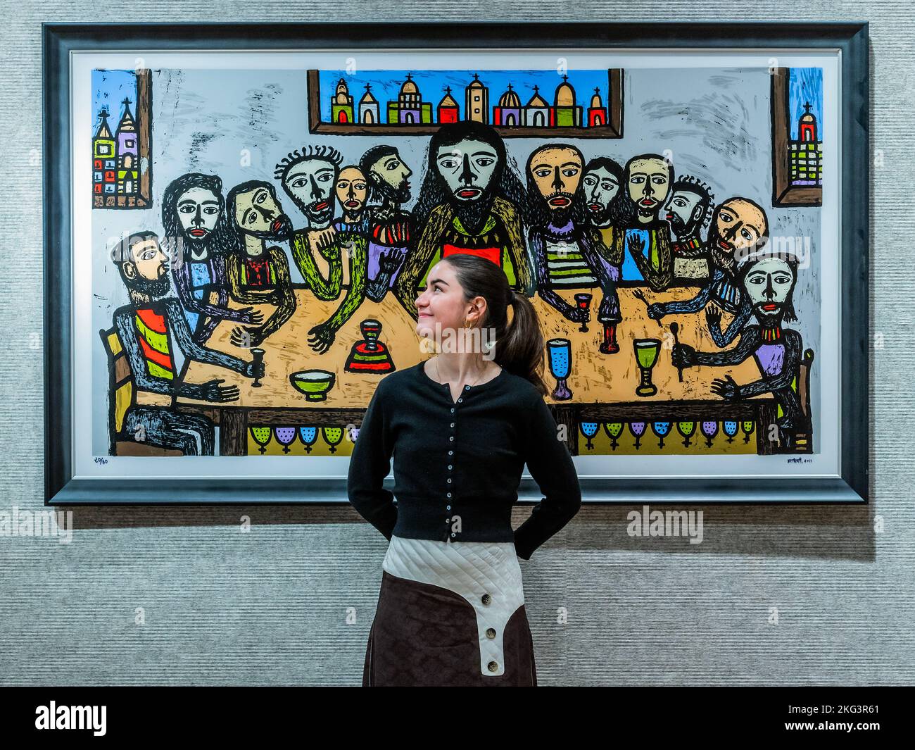 London, UK. 21st Nov, 2022. Madhvi Parekh, Last Supper, est £2,000 - £ ...