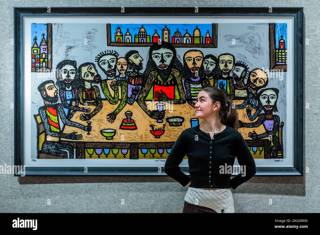 London, UK. 21st Nov, 2022. Madhvi Parekh, Last Supper, est £2,000 - £ ...
