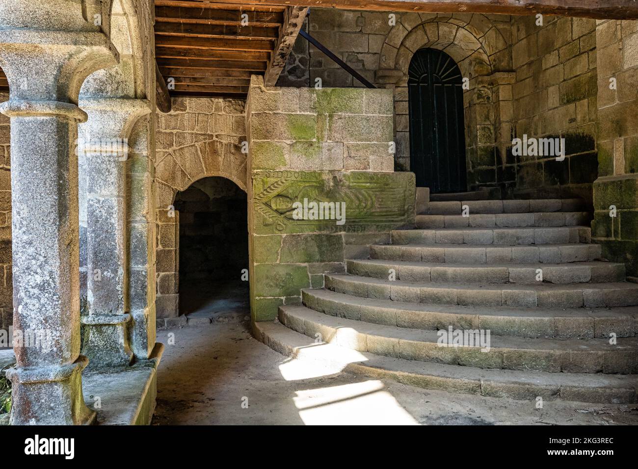 The romanesque gothic monastery of Santo Estevo de Ribas de Sil, now a ...