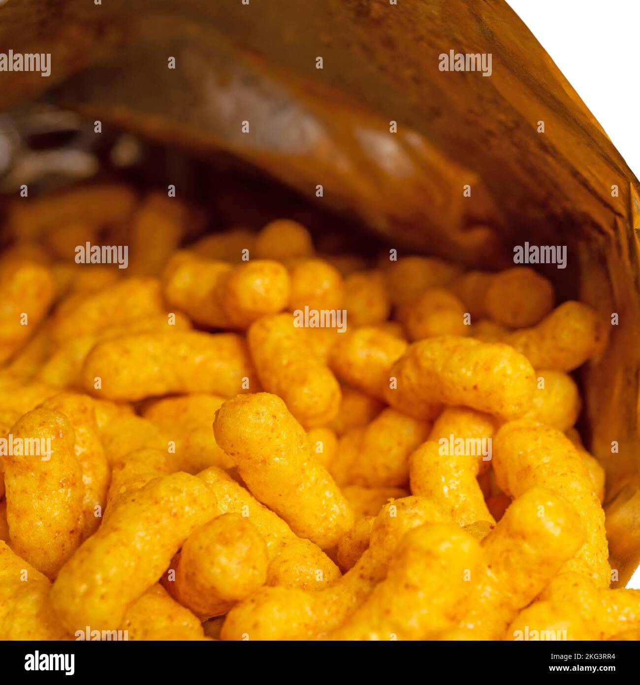 Peanut chips in the bag, close-up Stock Photo - Alamy