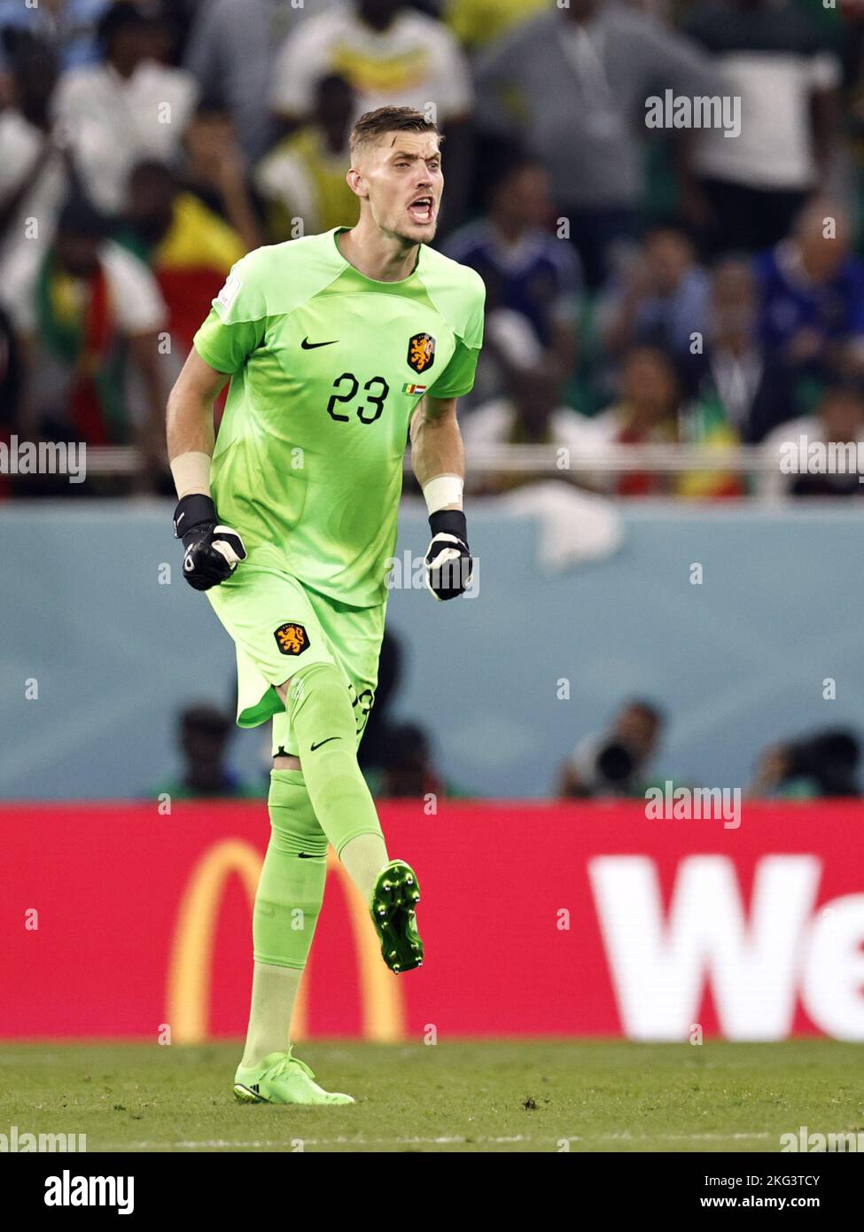 Doha, Qatar. 21st Nov, 2022. DOHA - Holland goalkeeper Andries Noppert ...
