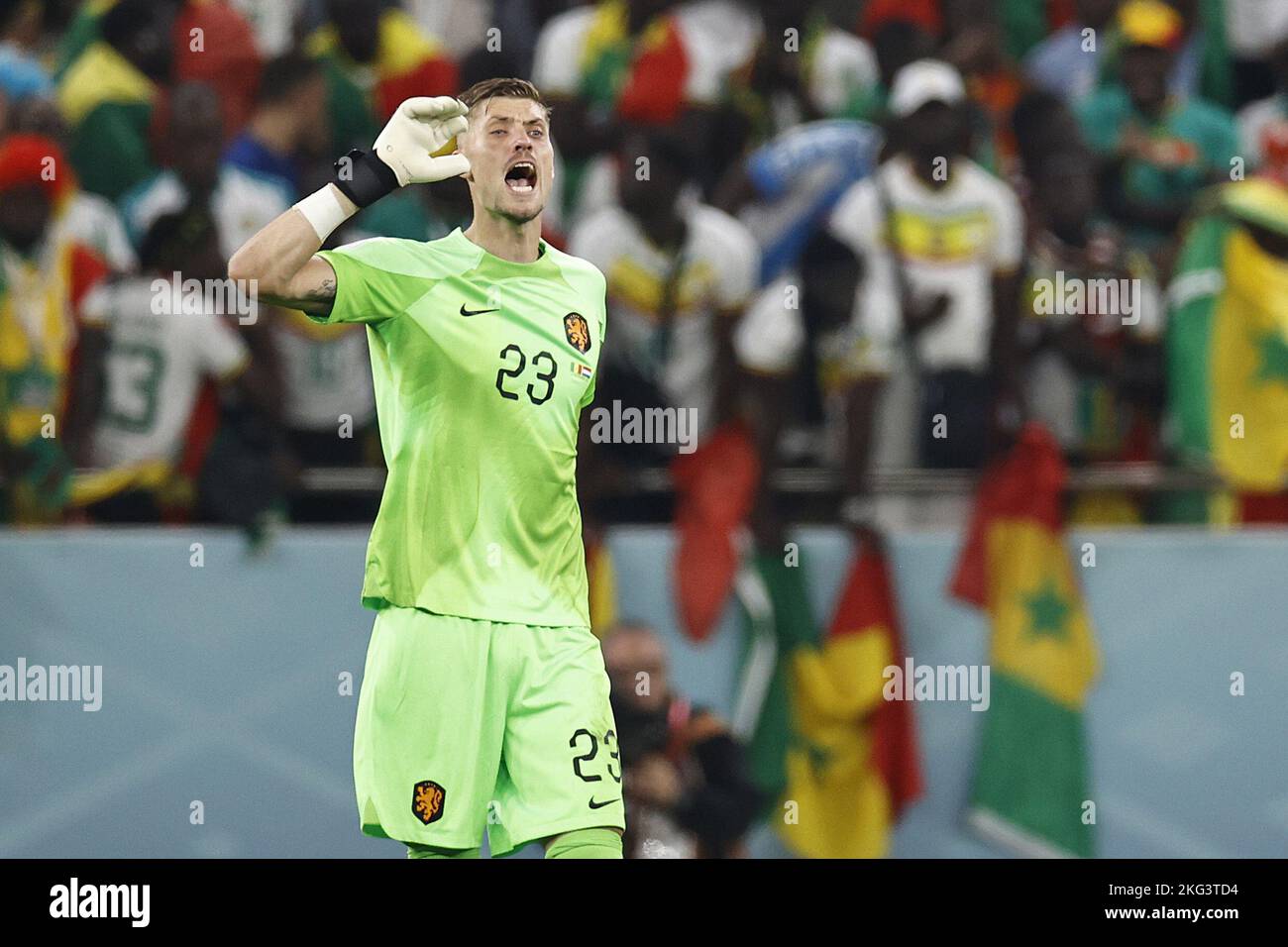 Doha, Qatar. 21st Nov, 2022. DOHA - Holland goalkeeper Andries Noppert ...