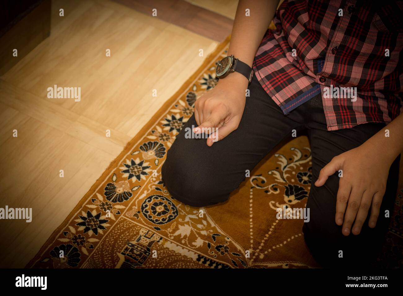 Muslim Boy praying namaz in mosque,Muslim young Boy praying for Allah ...