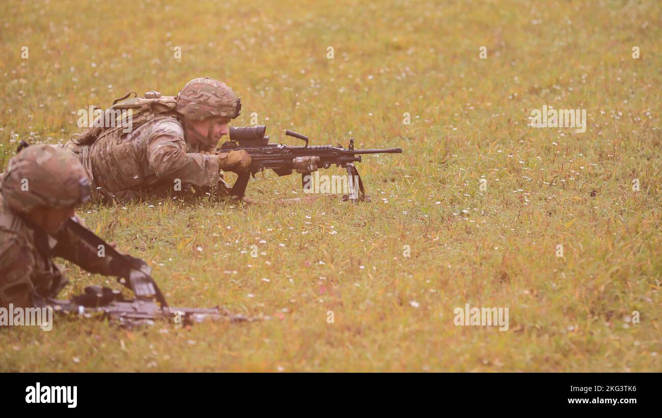 U.S. Army Pfc. Brady J. Coauette, Infantry machine-gunner and Pfc ...