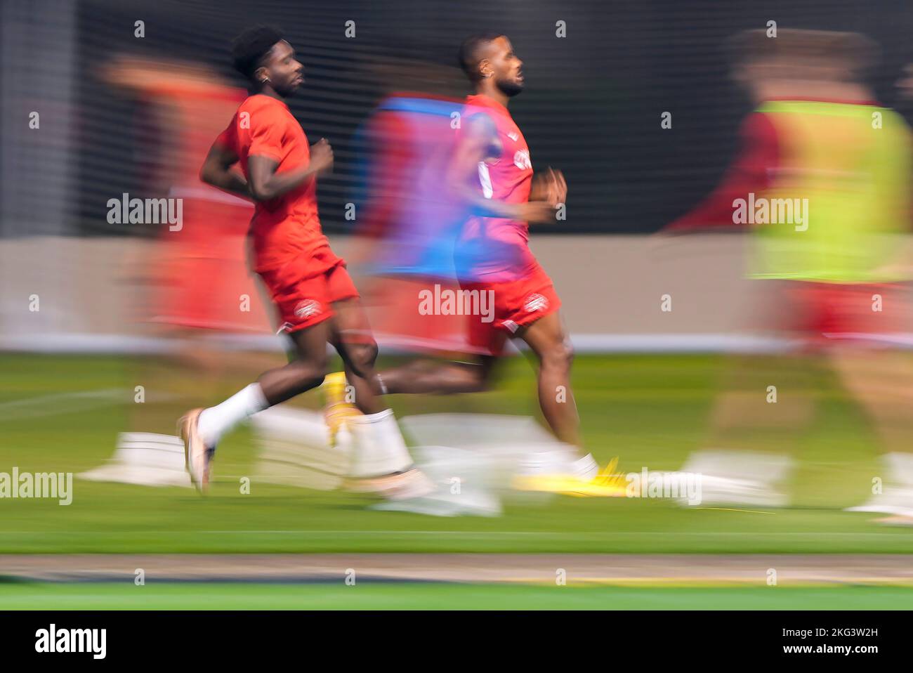 November 21, 2022, DOHA, QATAR: Canada's star forward Alphonso Davies ...