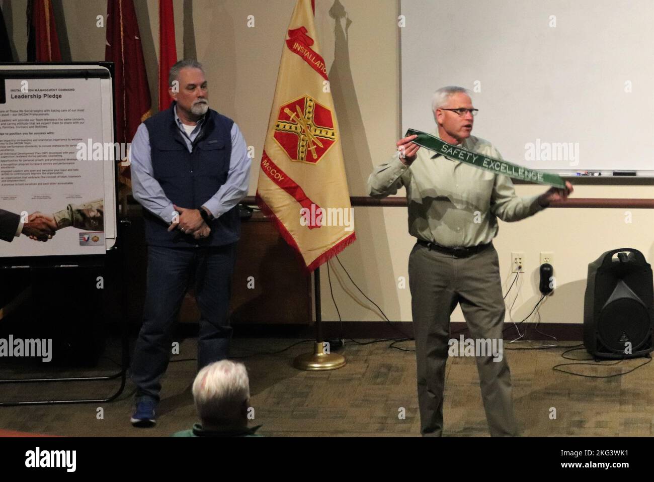 Fort McCoy Installation Safety Office Manager Randy Eddy displays the ...