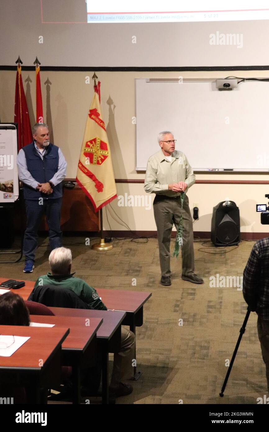 Fort McCoy Installation Safety Office Manager Randy Eddy displays the ...