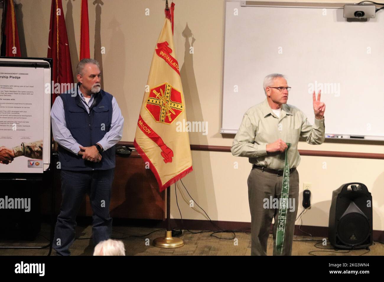 Fort McCoy Installation Safety Office Manager Randy Eddy displays the ...