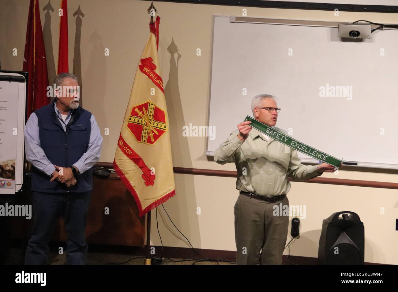 Fort McCoy Installation Safety Office Manager Randy Eddy displays the ...