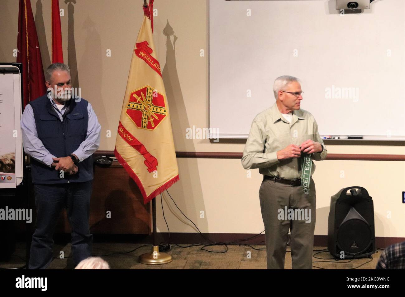 Fort McCoy Installation Safety Office Manager Randy Eddy displays the ...