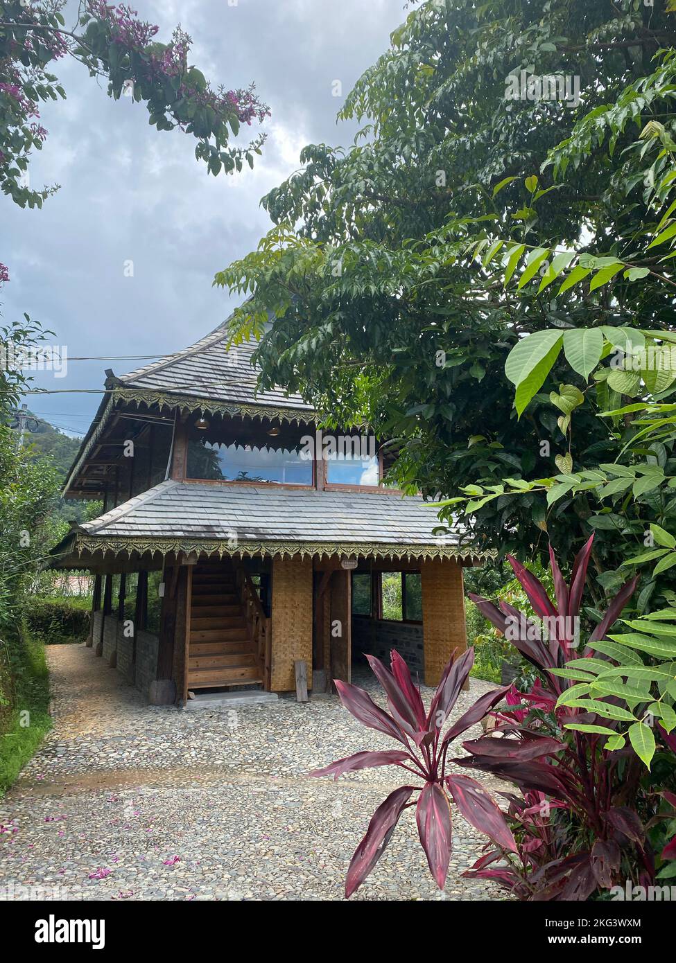 A traditional Japanese architecture in the nature Stock Photo - Alamy